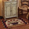 Park Designs Red Flower Basket Hooked Rug 2’x3’ : Target