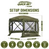 Clam Quick-set Pavilion 12.5 X 12.5 Ft Portable Pop-up Outdoor Camping ...
