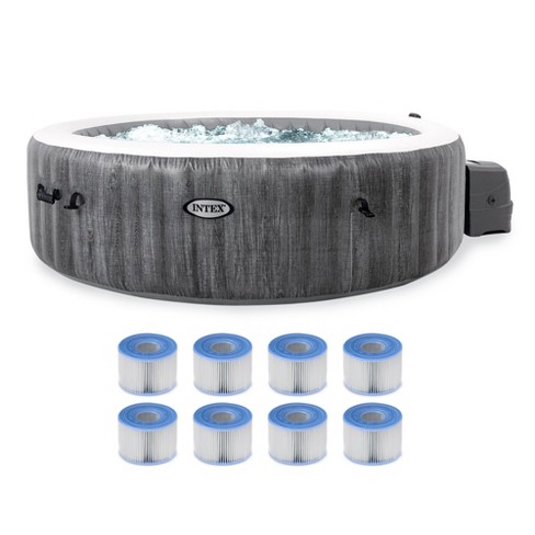 Intex 28441ep Purespa Plus Portable Inflatable Bubble Jet Spa Hot Tub ...