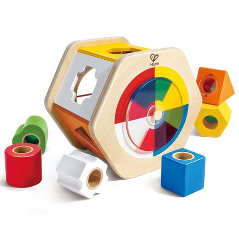 Hape: Wooden Wonder Shape Sorter - Rainbow Sorting Play Toy, 1+ : Target