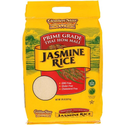 Golden Star Rice Jasmine Prime Grade Thai Hom Mali - 20lb : Target