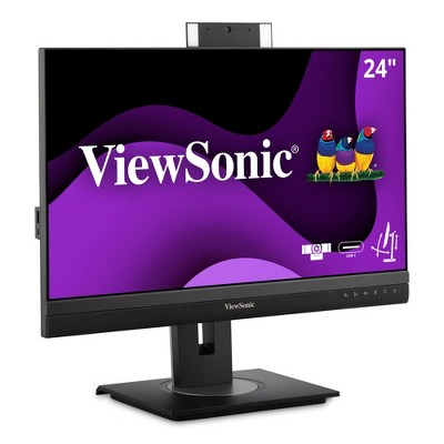 Viewsonic Vg2456v 24 Inch 1080p Video Conference Monitor With Webcam, 2 ...