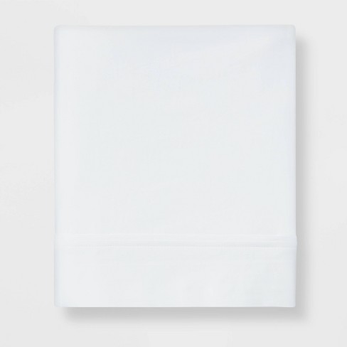 California King 400 Thread Count Performance Flat Sheet White ...