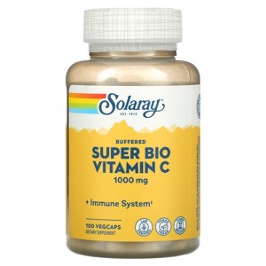 Solaray Buffered Super Bio Vitamin C, 1,000 Mg, 100 Vegcaps (500 Mg Per Capsule) : Target