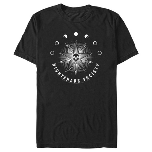 Men's Wednesday Nightshade Society Logo T-shirt - Black - X Large : Target