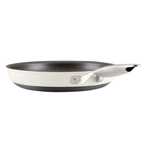 Anolon Achieve 12" Nonstick Hard Anodized Frying Pan Cream : Target
