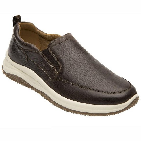 Flexi Men's Leather Slip-on Sneakers 410703,brown : Target