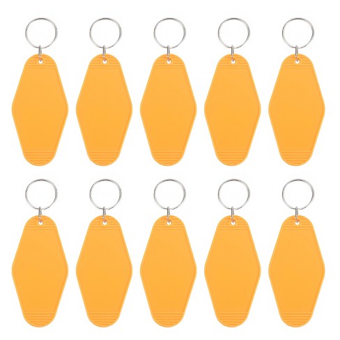 Unique Bargains Blank Vintage Motel Hotel Keychains Key Tag 10 Pcs ...