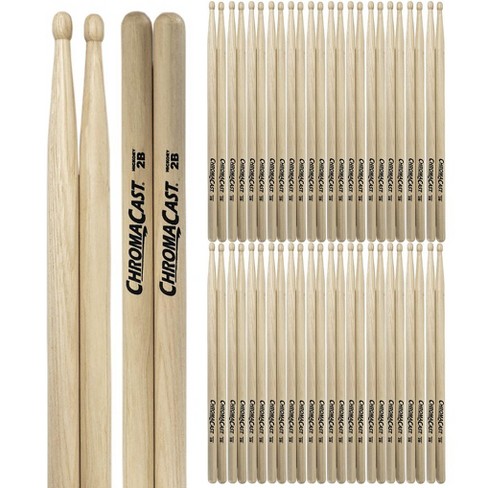 Chromacast 2b Usa Made Hickory Drumsticks Pair - Wood Tipped - Drum ...