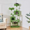 Yaheetech 62.2"h 3-level Cat Tower With 2 Condos For Indoor Cats ...