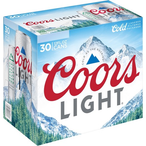 Coors Light Beer - 30pk/12 Fl Oz Cans : Target