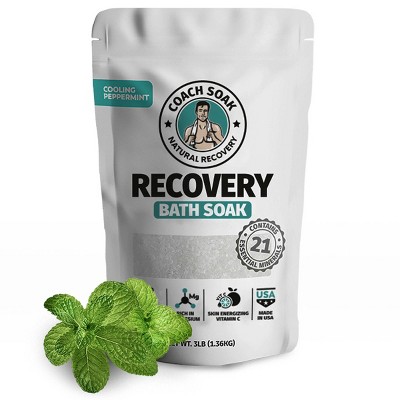 Coach Soak Muscle Recovery Cooling Peppermint Bath Soak - 3lb : Target