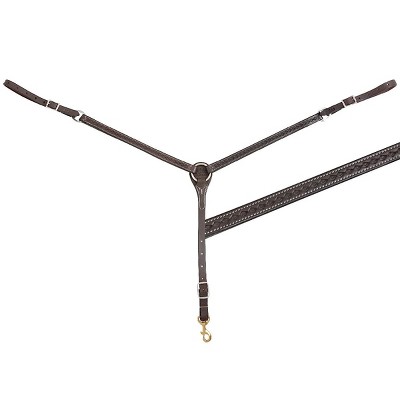 Cashel Trail Saddle Breastcollar - Diamond Stamped Leather : Target