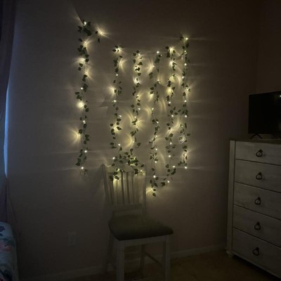 5' X 3.5' Led Vine Curtain String Lights Warm White - West & Arrow : Target
