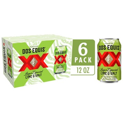 Dos Equis Lime & Salt Lager Mexican Lager Beer - 6pk/12 Fl Oz Cans : Target