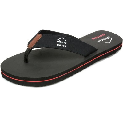 Alpine Swiss Men’s Flip Flops Lightweight Eva Sandals Black 10 M Us ...