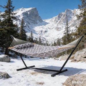 COZONY Double Hammock with Stand, Heavy Duty 2-Person Portable Hammock ...