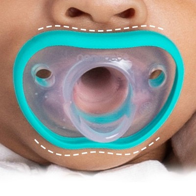 Nanobebe Flexy Pacifier 0-3 Months - Pink/gray - 4pk : Target