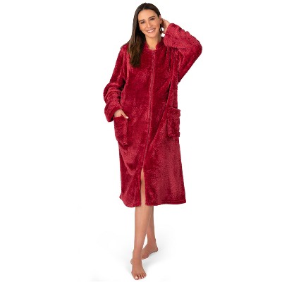 Adr Long Zip Up Robes For Women, Plush Zipper Robes For Women Plus Size ...