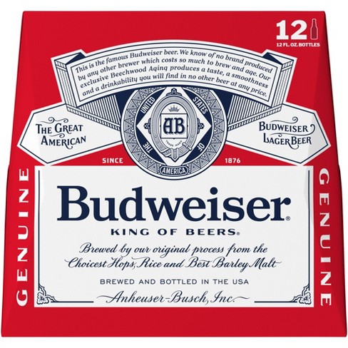Budweiser Lager Beer - 12pk/12 Fl Oz Bottles : Target