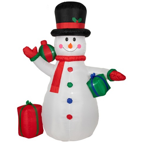 Northlight Led Lighted Inflatable Snowman With Gifts Outdoor Christmas ...