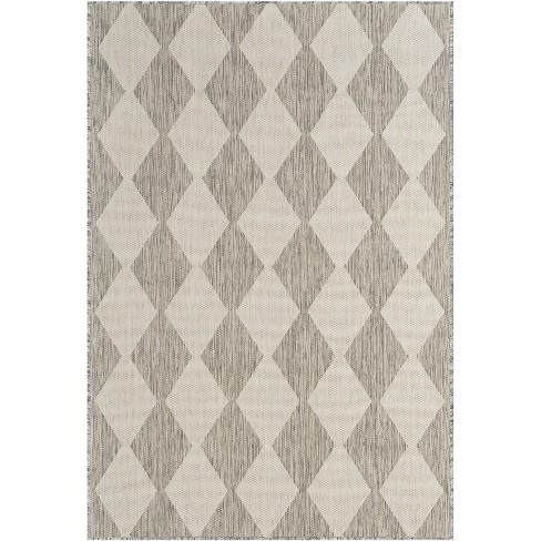 Nourison Positano Retro Diamond Flatweave Indoor Outdoor Low Pile Area ...