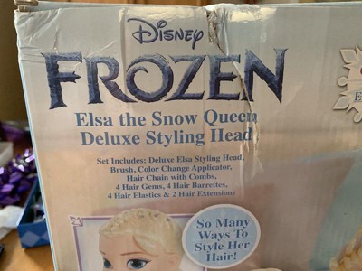 Disney Frozen 2 Deluxe Elsa The Snow Queen Styling Head 17pc : Target