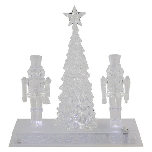 Northlight Led Lighted Icy Crystal Nutcracker And Christmas Tree ...