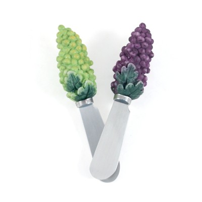 Boston Warehouse Set Of 4 Napa Grapes Stainless Steel Spreaders : Target
