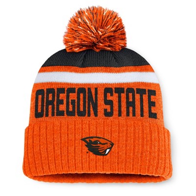 Ncaa Oregon State Beavers Knit Cuffed Pom Beanie : Target