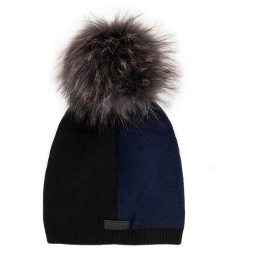 Color Block Knit Hat With Pom - Maniere Os : Target