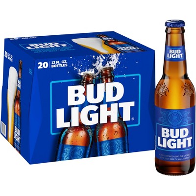 Bud Light Beer - 20pk/12 Fl Oz Bottles : Target
