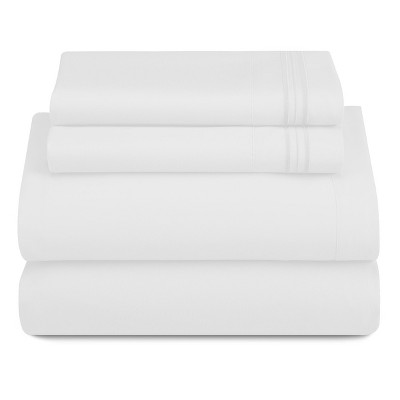 California King Sheet Set 4 Piece Solid Color Bedding Sheets ...