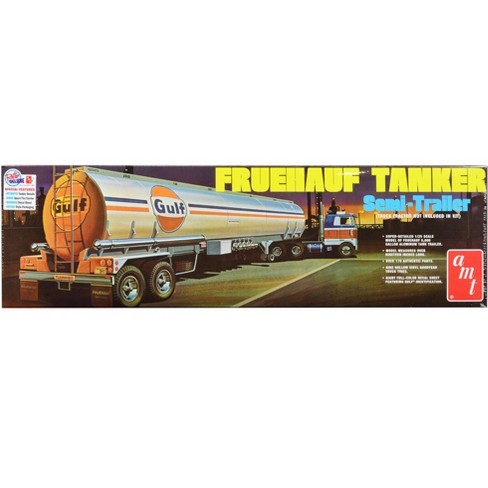 Skill 3 Model Kit Fruehauf Tanker Trailer "gulf Oil" 1/25 Scale Model ...