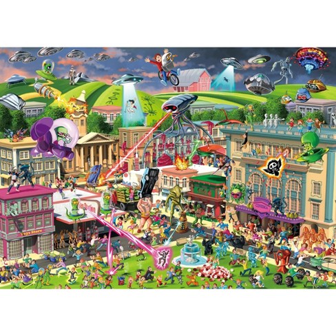 Toynk Alien Attack Sci-fi Classics 1000-piece Jigsaw Puzzle : Target