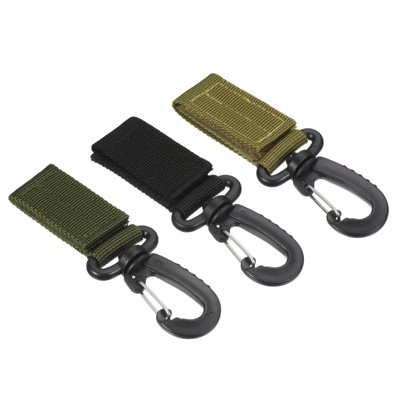 Unique Bargains Belt Keeper Key Ring Nylon Webbing Strap Hanging Gear ...