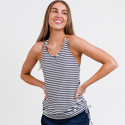 Calypsa Women's Halter Maya Swim Top With Built In Bra - Sunshine Sails ...