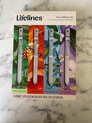 Lifelines 4pk Pen Diffuser Set With Assorted Essential Oil Blends ...