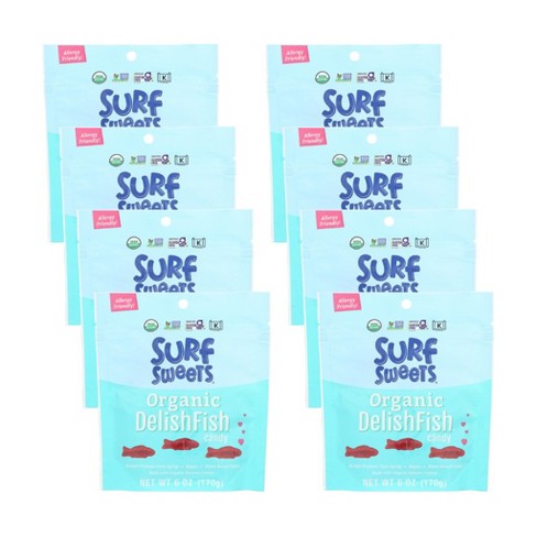 Surf Sweets Organic Delishfish Candy - Case Of 8/6 Oz : Target