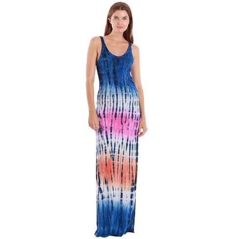 Riviera Sun Womens Tie Dye Maxi Dress - Braided Strap Knit Sundress For ...