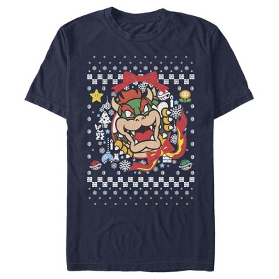Men's The Super Mario Bros. Movie Bowser King Of The Koopas Fire Scene ...
