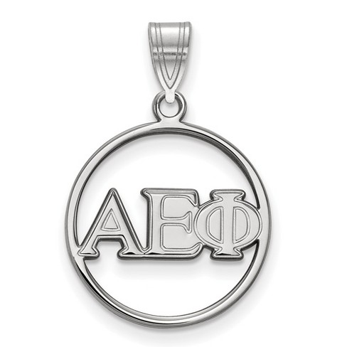 Black Bow Jewelry Sterling Silver Alpha Epsilon Phi Greek Life Small ...