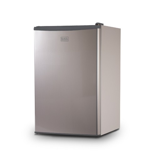 Black+decker Compact Refrigerator 4.3 Cu. Ft. With True Freezer, Silver ...