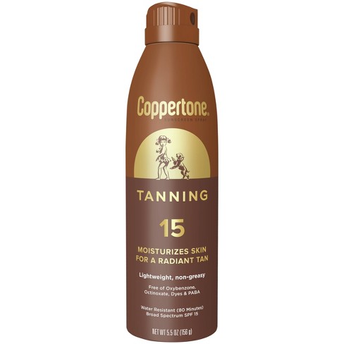 Coppertone Tanning Sunscreen Spray - Water Resistant Spray Sunscreen ...