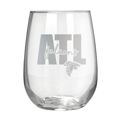 Nfl Atlanta Falcons The Vino Stemless 17oz Wine Glass - Clear : Target