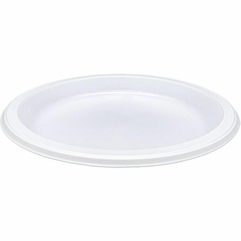 Genuine Joe 9" Reusable Plastic Plates - Serving - Disposable - 9 ...