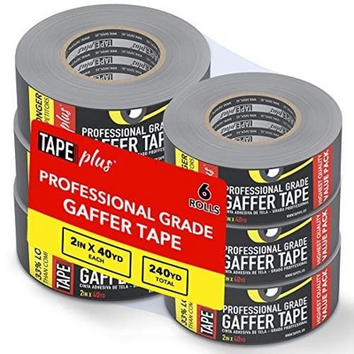 Tape Plus Gaffer Tape - 40 Yards (120 Feet) Black Tape - Used For Gaff ...