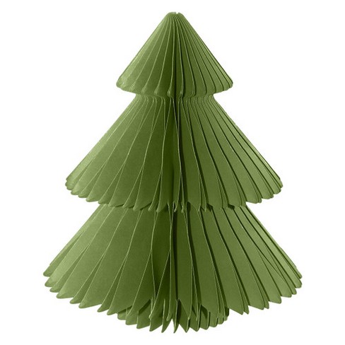 Briarwood Lane Christmas Honeycomb Paper Decor 4.75x3 Green Tree ...