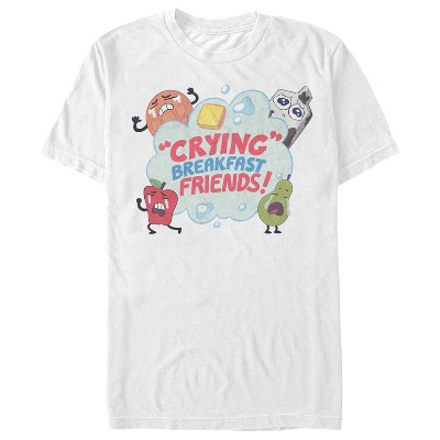Men's Steven Universe Crying Breakfast Friends T-shirt - White - Large ...