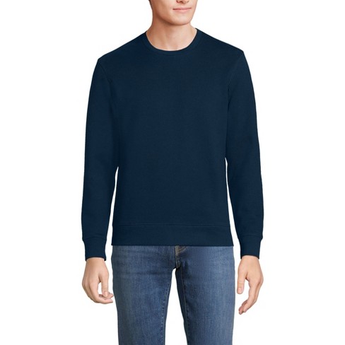 Lands' End Men's Tall Long Sleeve Serious Sweats Crew Sweatshirt - X ...